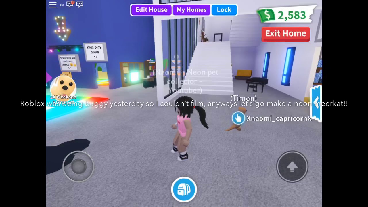 Neon meerkat!! :0 -Adopt me! Roblox - YouTube