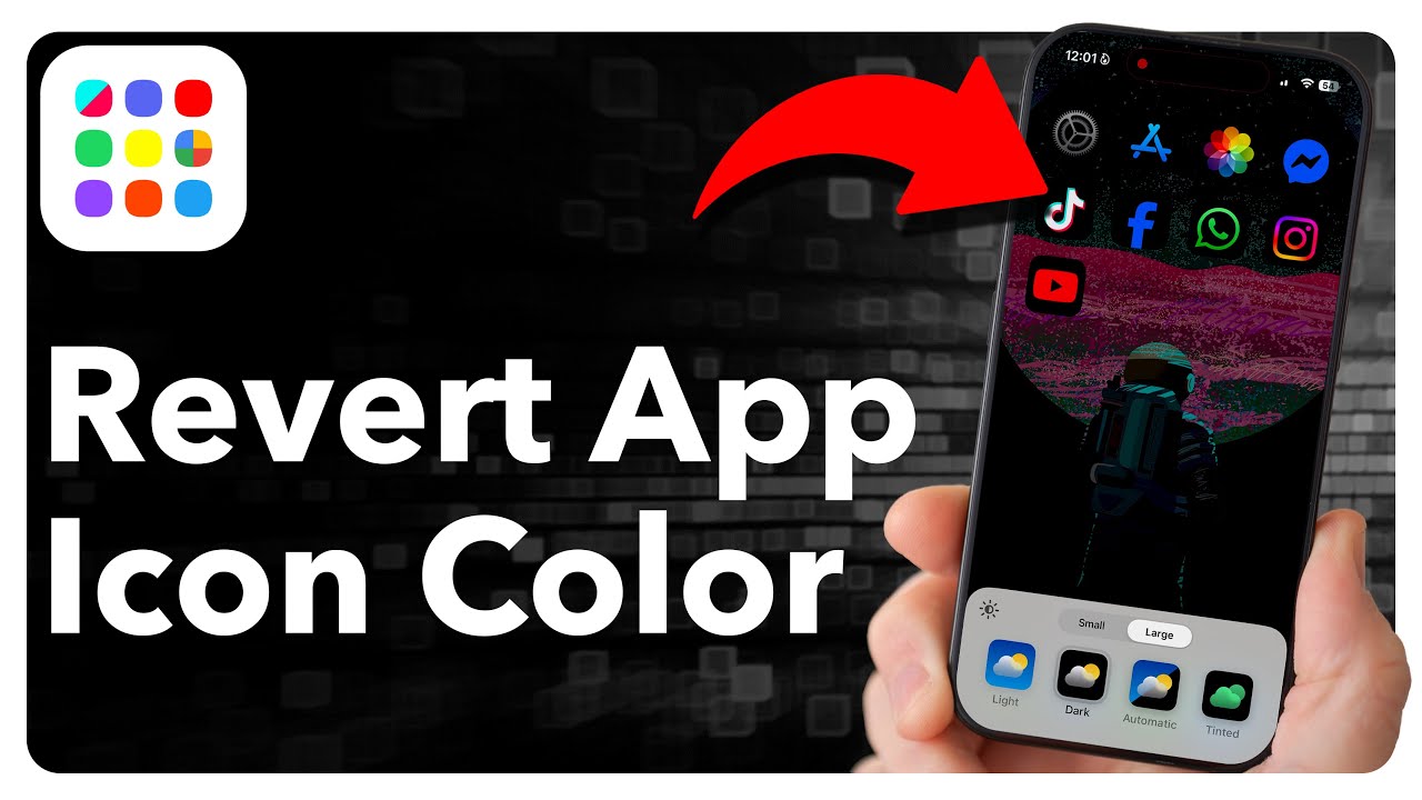 How To Change App Icon Color Back To Normal On iPhone - YouTube