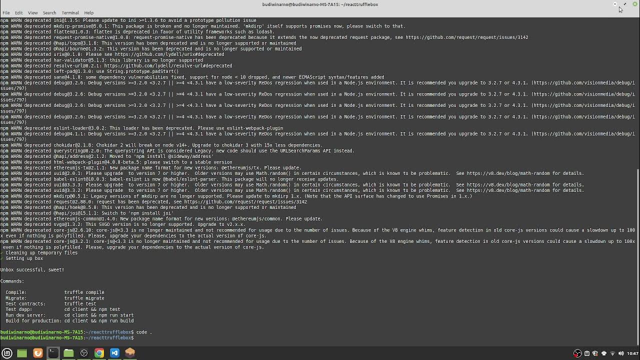 Dasar Membuat Aplikasi DAPP Blockchain Menggunakan Truffle Unbox React - YouTube