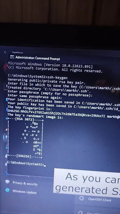How to Generate SSH keys in Windows 11 - YouTube