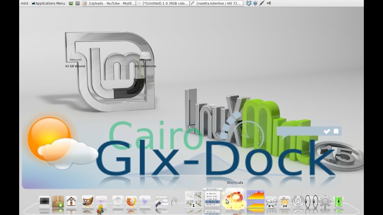 Install Cairo-Dock / GLX-Dock ver. 3.2.1 - Linux XFCE - YouTube