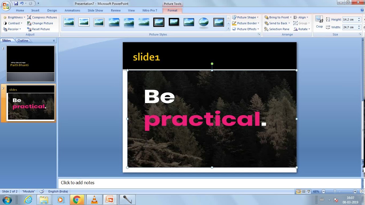 Inserting Images and Video Clips | Microsoft PowerPoint 2007 | Parth ...