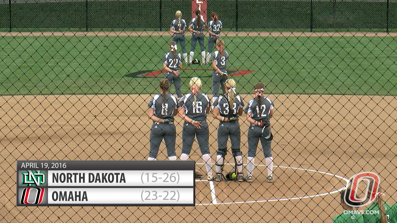 Softball Highlights: Omaha vs. North Dakota Doubleheader - YouTube