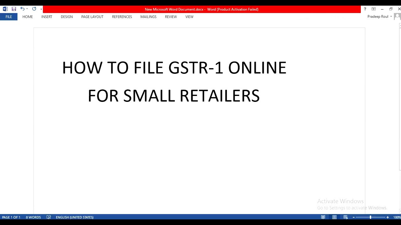 how to file GSTR-1 online - YouTube