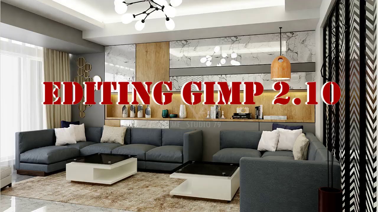 Tutorial GIMP 2.10 : Edit Hasil Render Blender 2.80 - YouTube