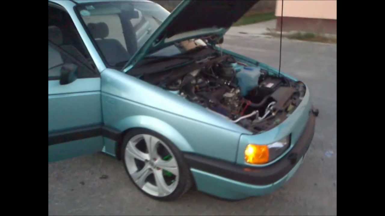 Low vw passat b3 93" USA style - YouTube