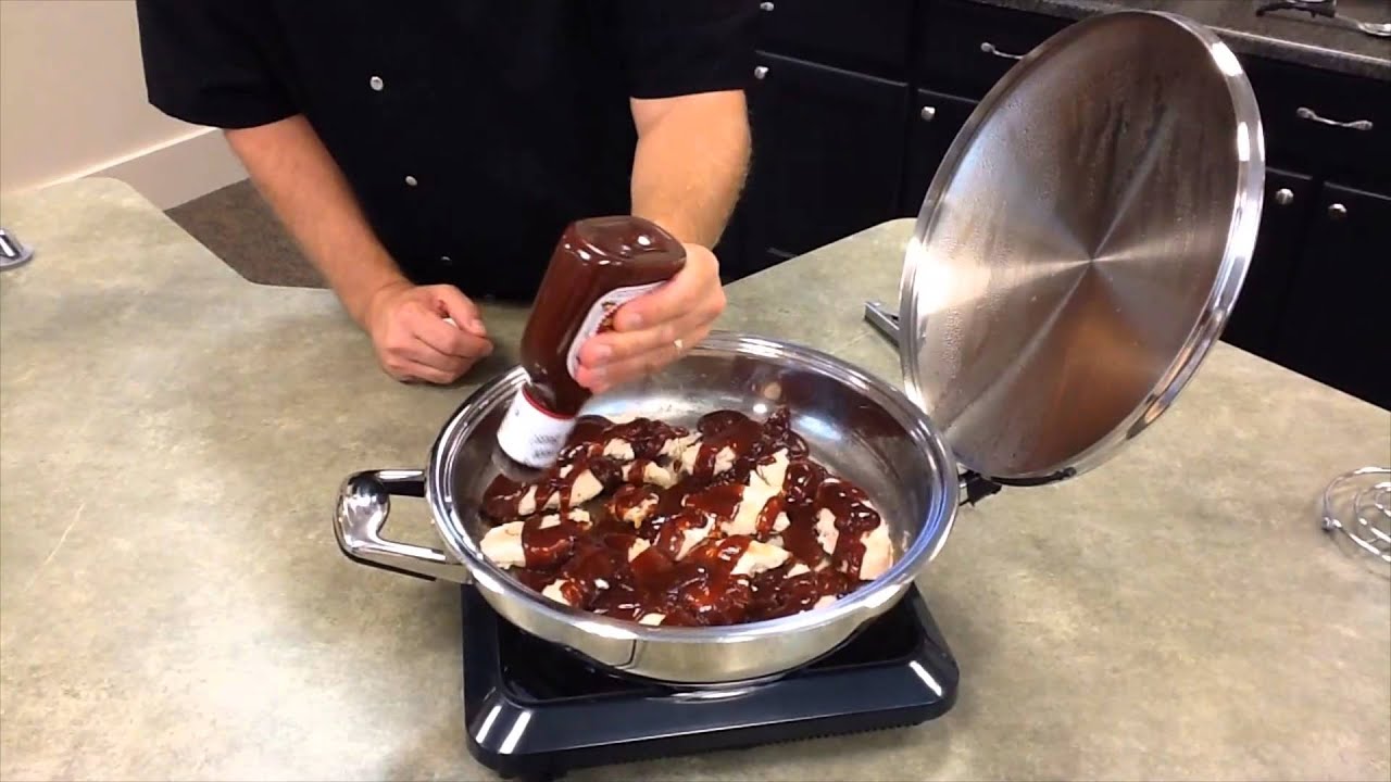 BBQ Chicken in Platinum Cookware - YouTube