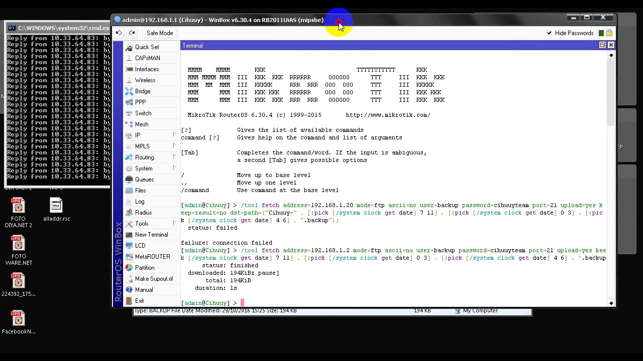 Auto Export Backup Mikrotik Via FTP - YouTube