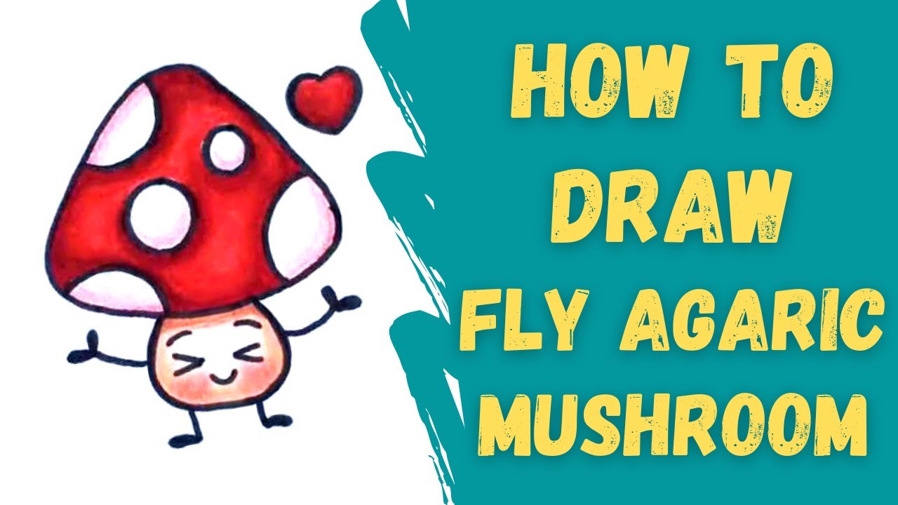 How to Draw a Fly Agaric Mushroom | Easy Drawing Step by Step - YouTube