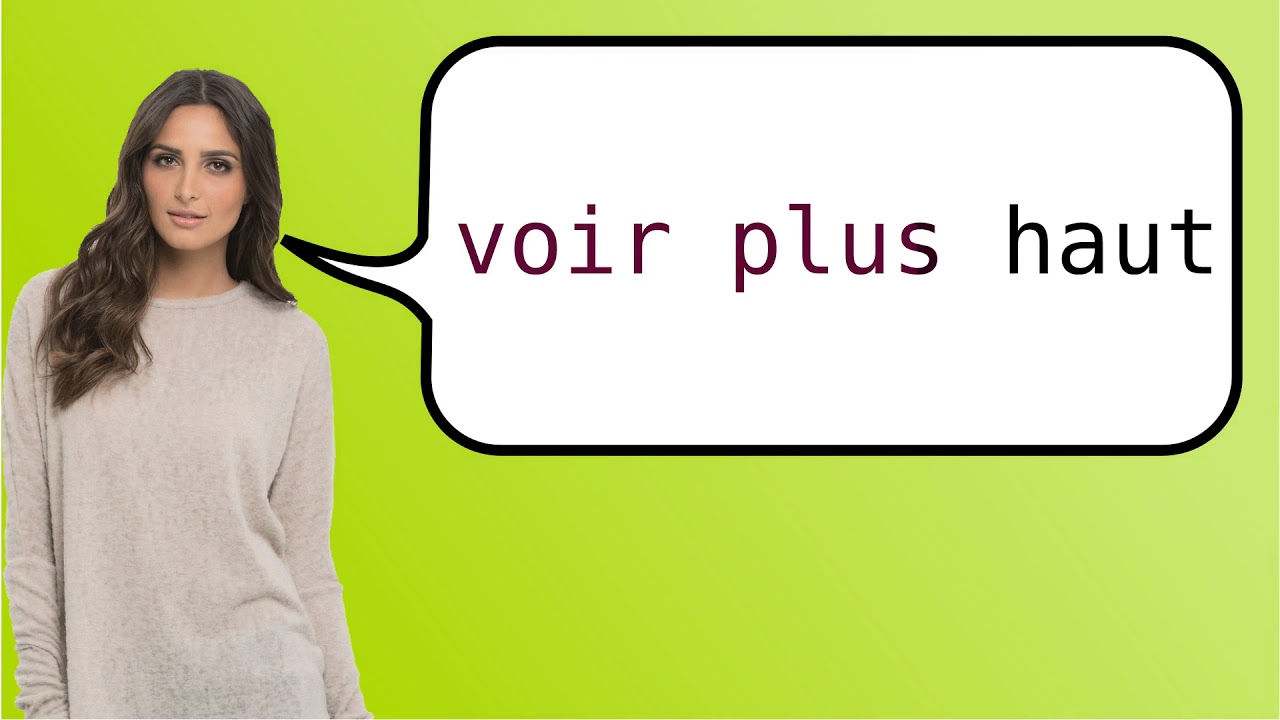 How to say 'see above' in French? - YouTube