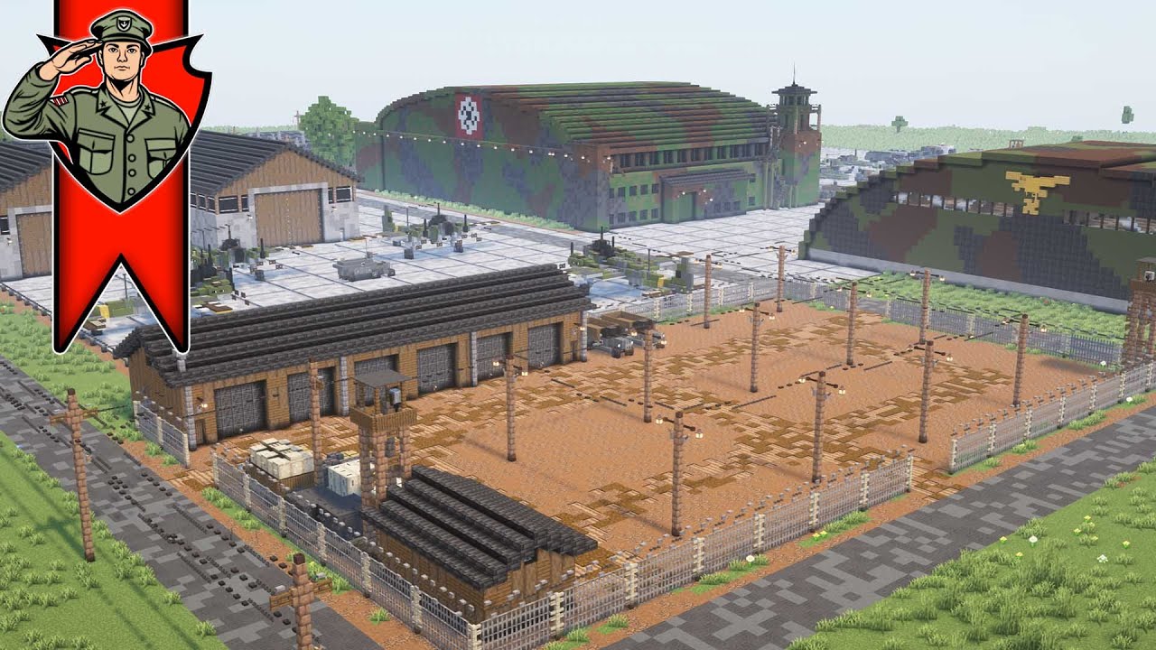 🔴LIVE - MINECRAFT: Detailing the WW2 German Base! - YouTube