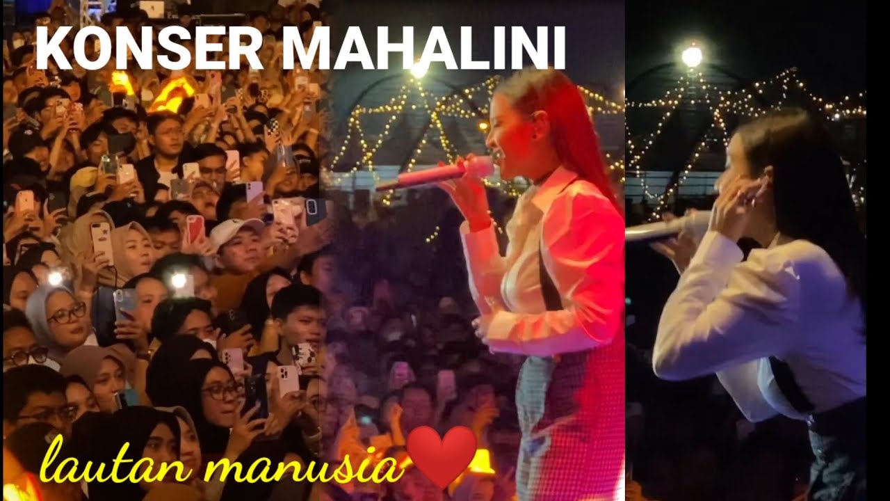🔴 live konser Mahalini hari ini karawang banjir lautan manusia👍 - YouTube