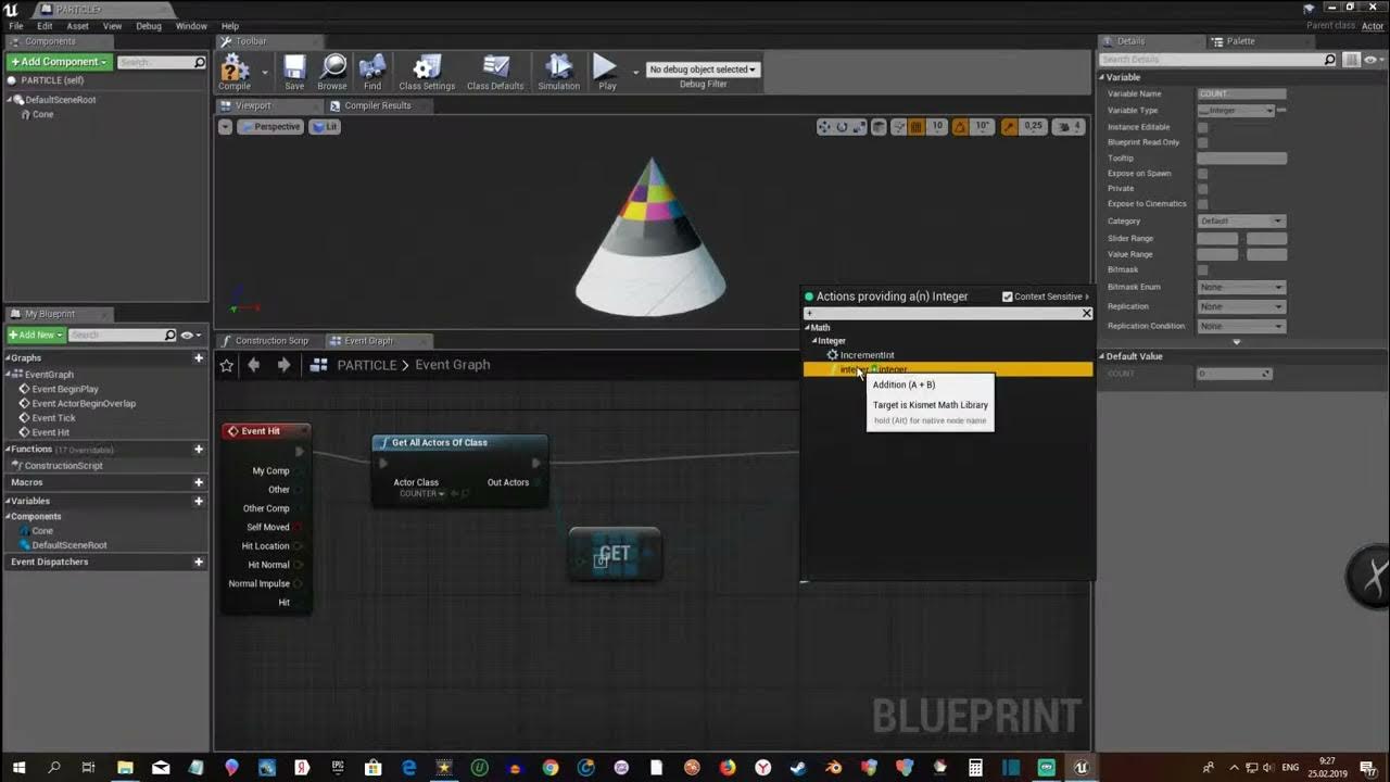 Unreal Engine Tutorial - BLUEPRINTS, Counter - YouTube