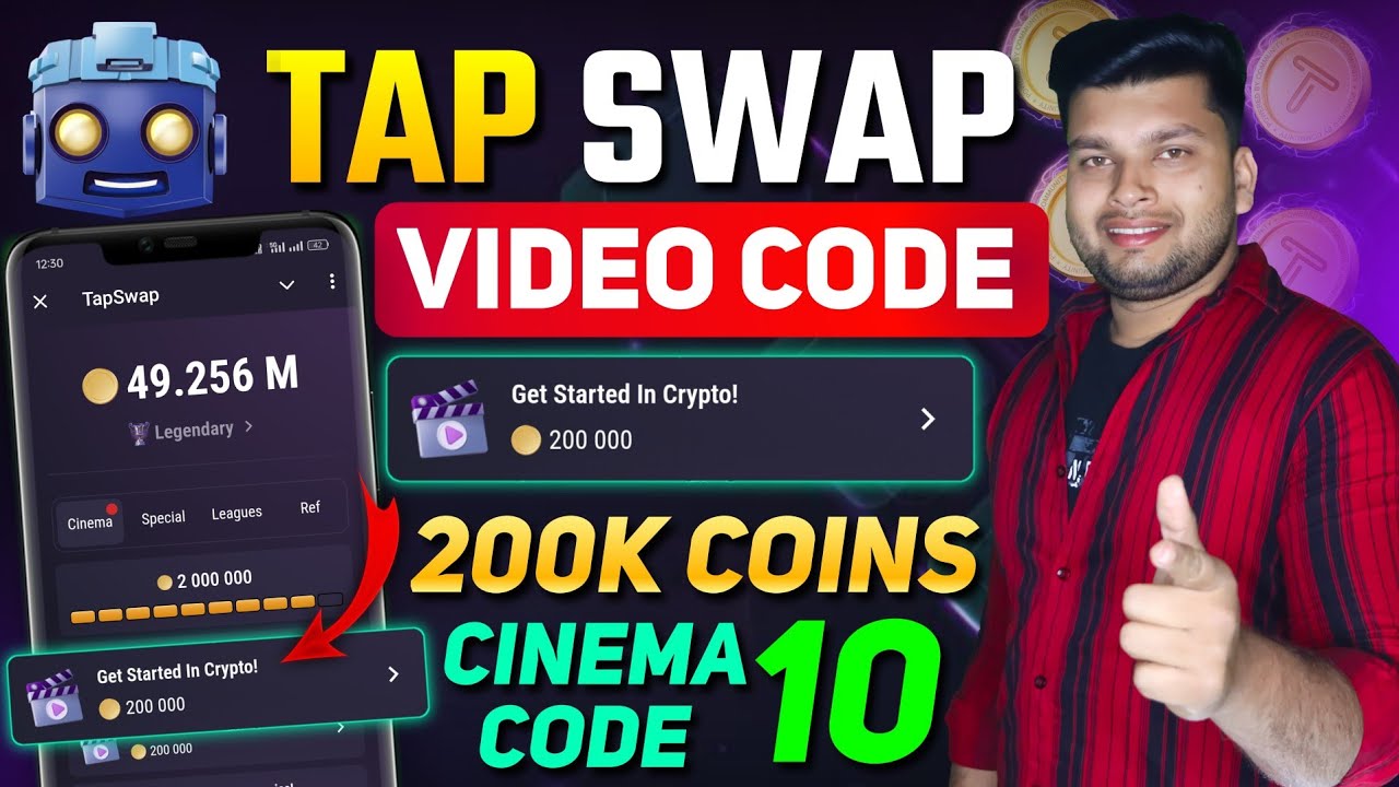 Tapswap Code Today | Get Started In Crypto Tapswap Code | Tapswap Video ...
