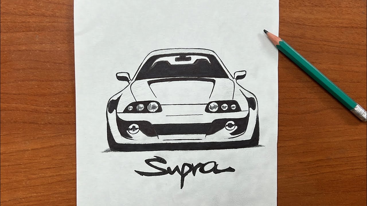 How to draw black Supra step-by-step | Easy to draw - YouTube