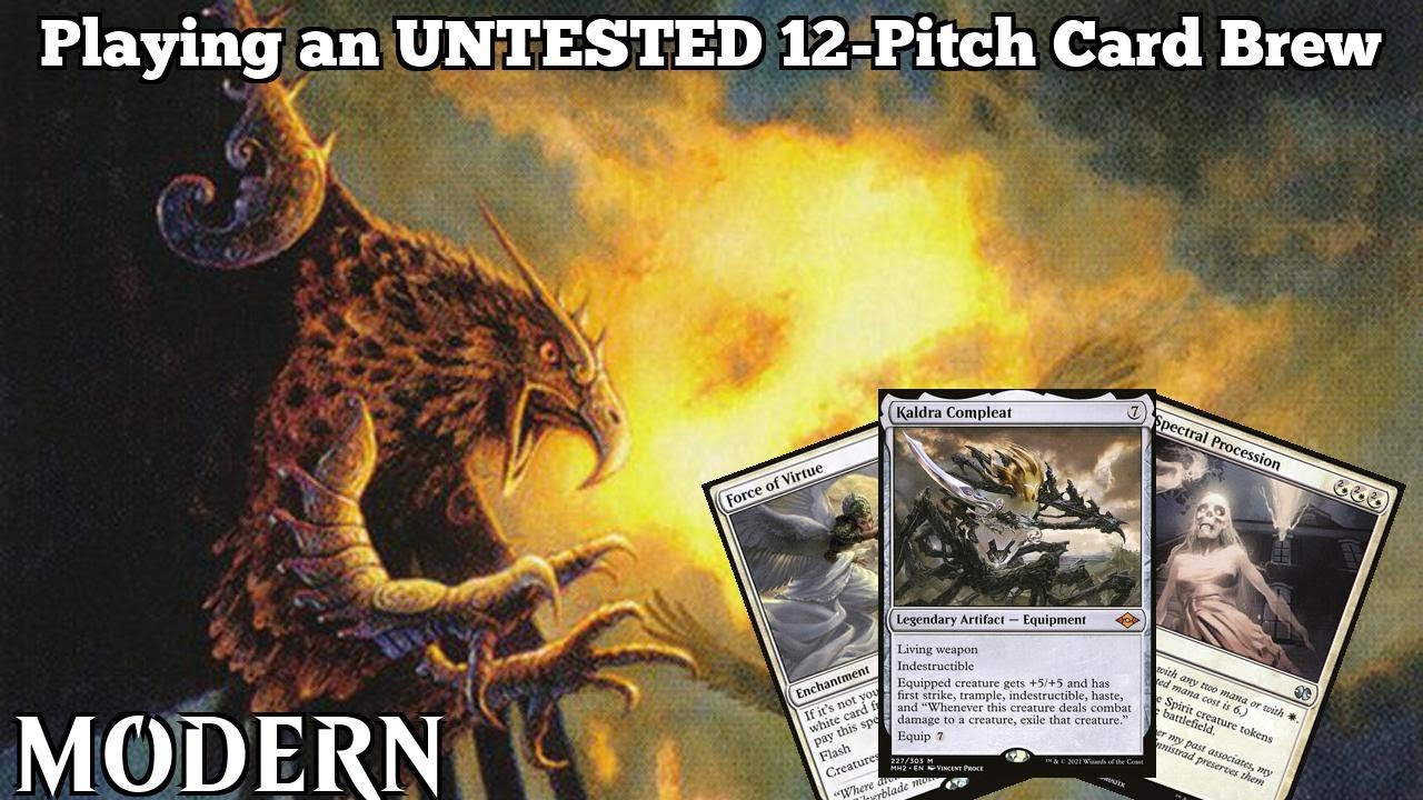 Playing an UNTESTED 12-Pitch Card Brew | Shining Mentor | Modern | MTGO ...