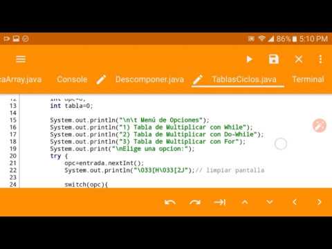 Programa java, tablas se multiplicar con ciclo while, do while y for - YouTube