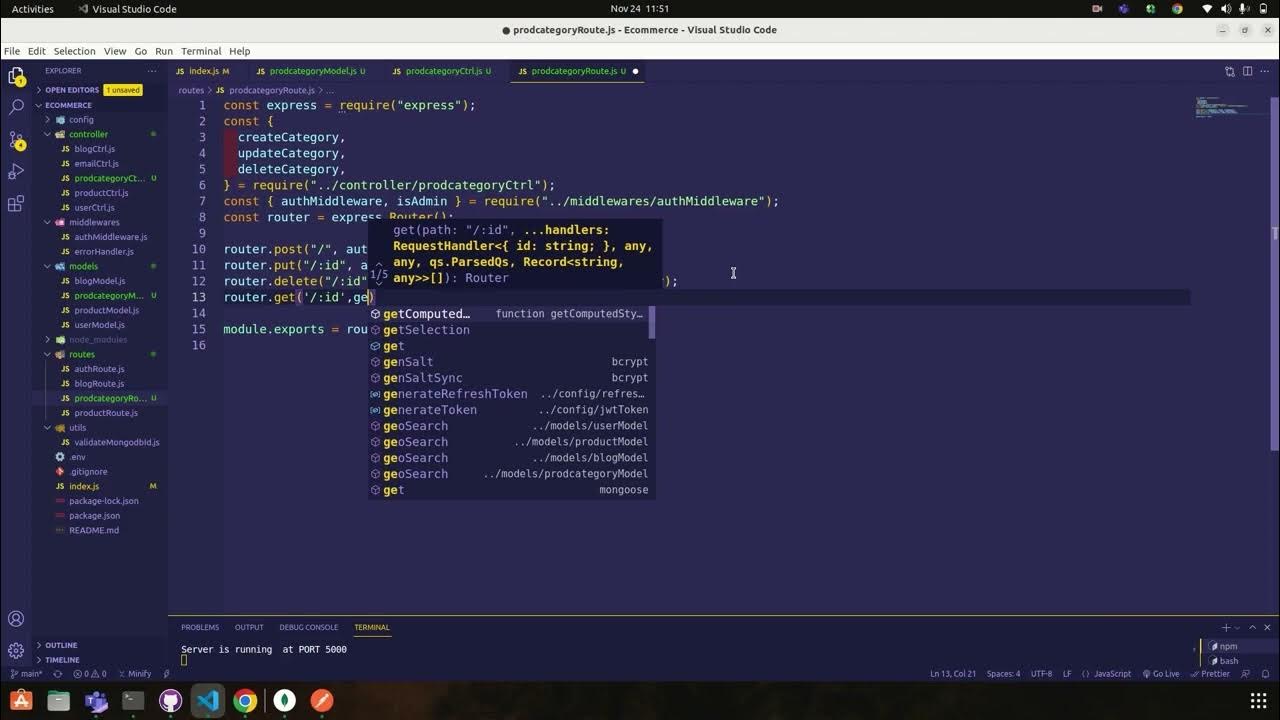 #01 Complete E Commerce App Backend Api's Development With Node Js In 9 Hours 4of5 - YouTube