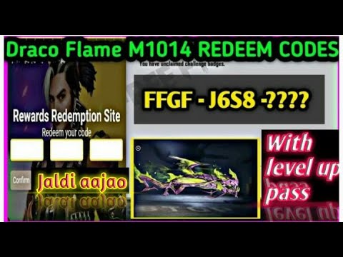 REEDEM CODE OF DRACO M1014 WITH LEVEL UP TOKENS - YouTube