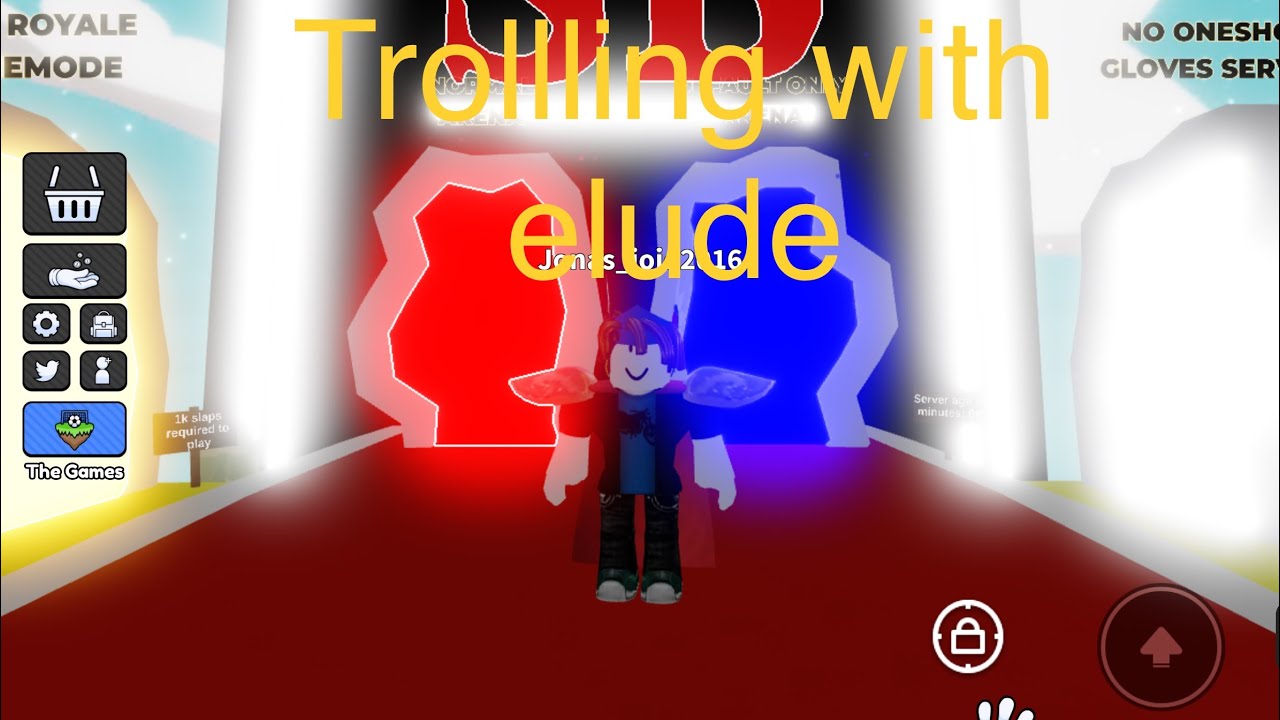 Trolling with elude/roblox slap battles/ - YouTube