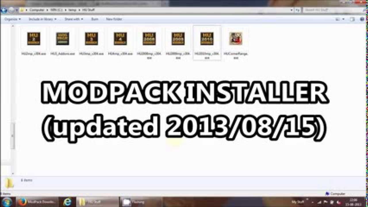 HU ModPack Installation (Updated 2013/08/15) - YouTube