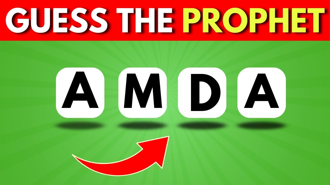 SCRAMBLED PROPHETS & SAHABA QUIZ! 🔠 Can You Unscramble Their Names ...