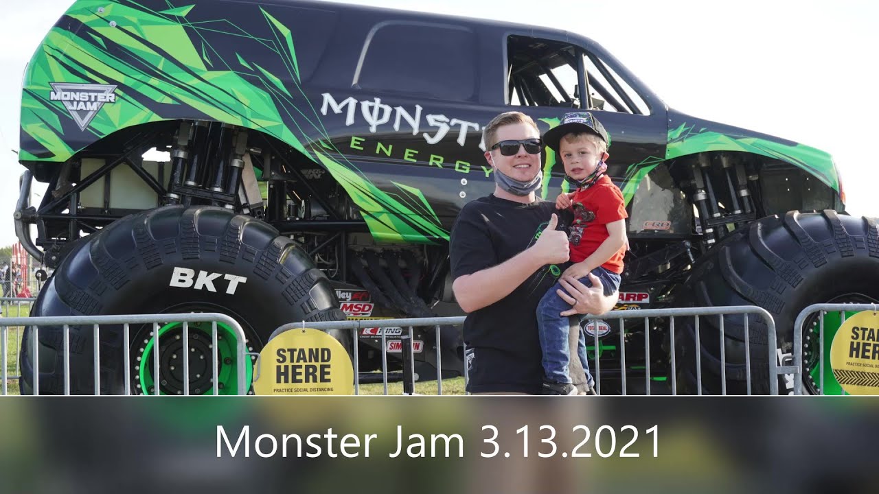 Monster Jam Pit Party & and Truck Parade Entrance 3.13.2021 - YouTube