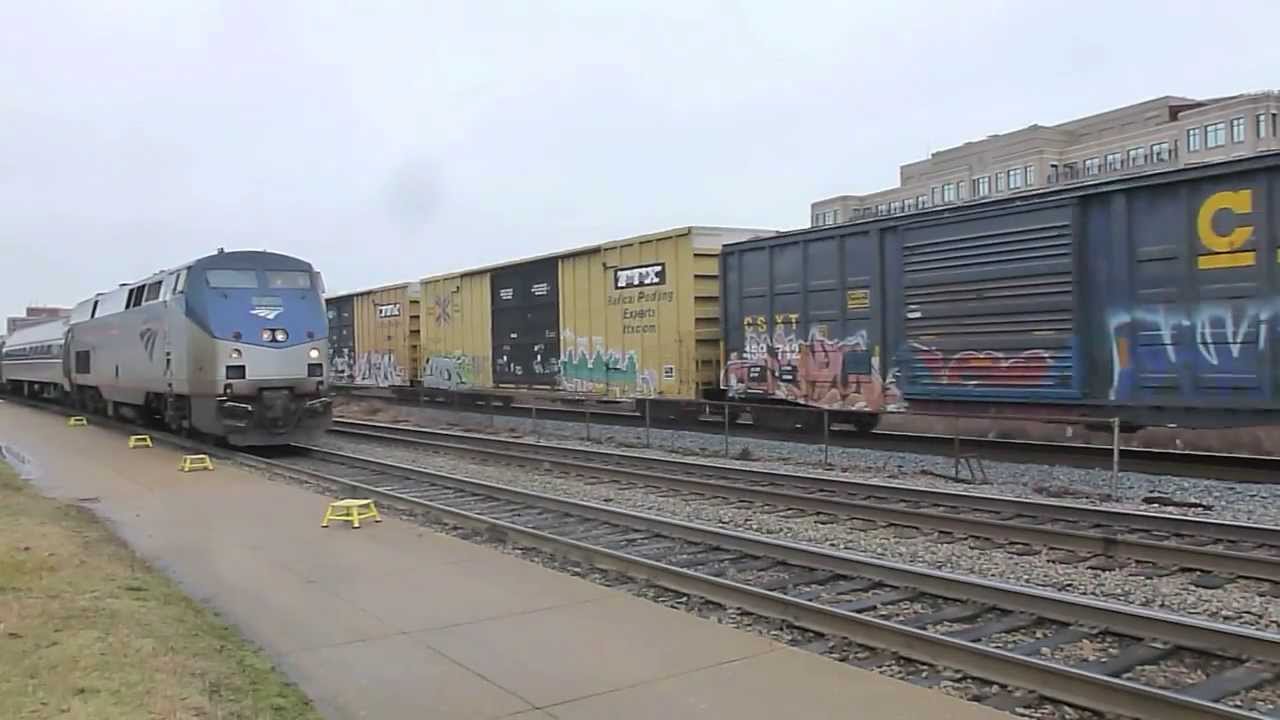 USA Trains: Amtrak & CSX at Alexandria VA, Station - YouTube