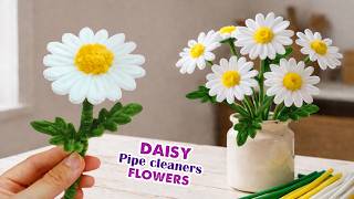 🌼EASY Daisy Pipe Cleaner | A Simple Way to make Flowers out of Pipe Cleaner