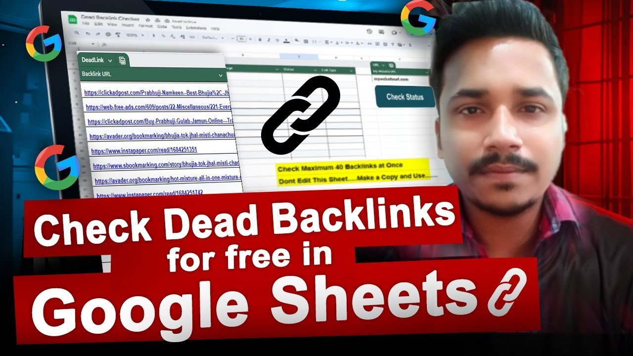 Create FREE Dead Backlinks Checker in Google Sheets | Easy App Script ...