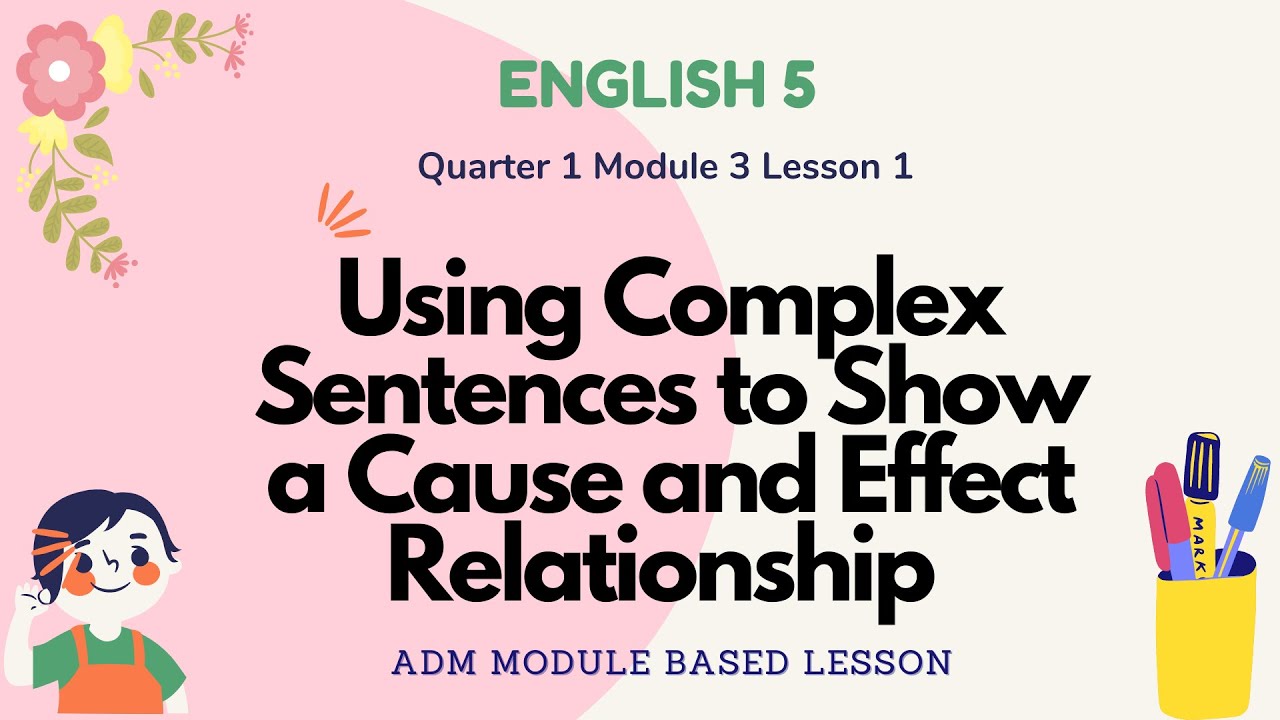 ENGLISH 5 Q1 MODULE 3 LESSON 1 COMPLEX SENTENCES - YouTube
