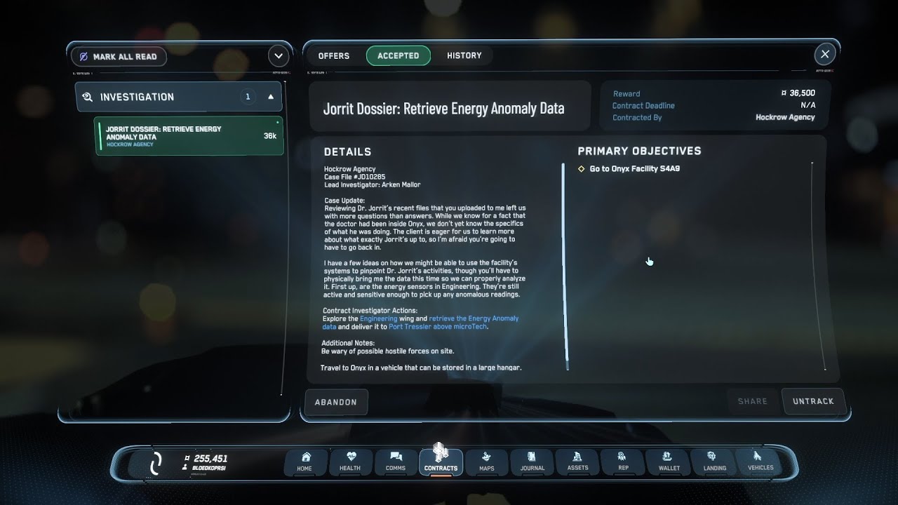 Jorrit Dossier: Retrieve Energy Anomaly Data - Star Citizen - YouTube