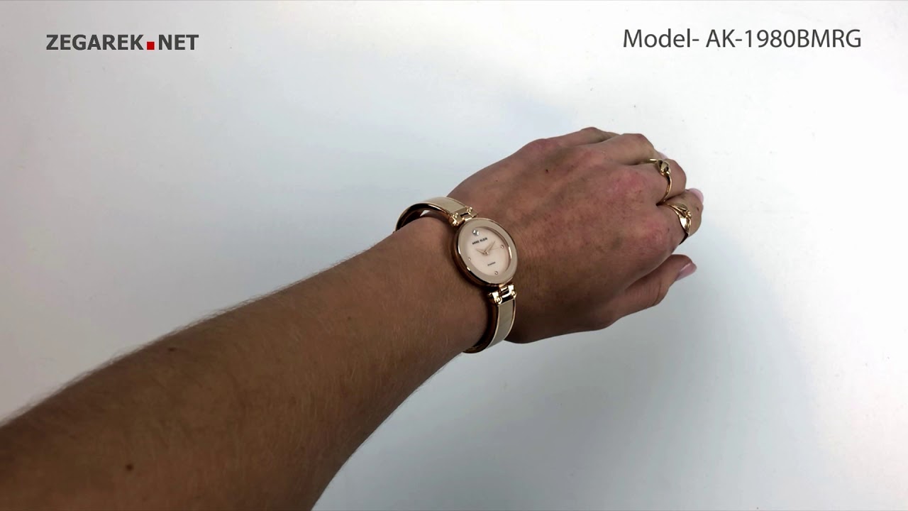 Anne Klein Bransoleta AK-1980BMRG - Zegarek.net - YouTube