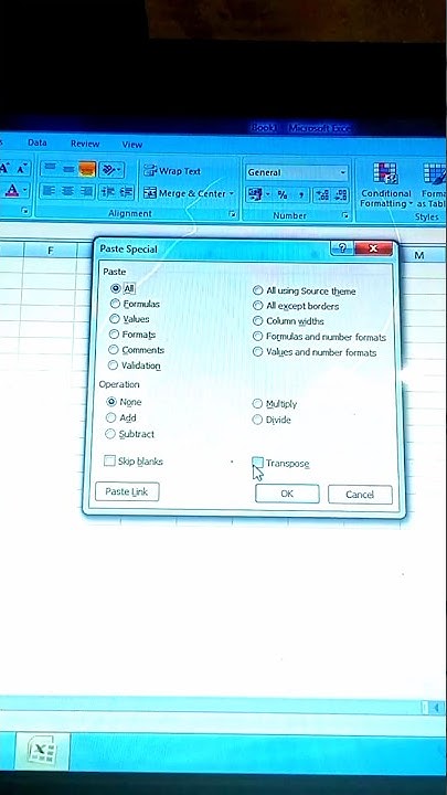 Shorts Viral Row To Coloum Excel Tips And Trickstechy Skills0 Youtube