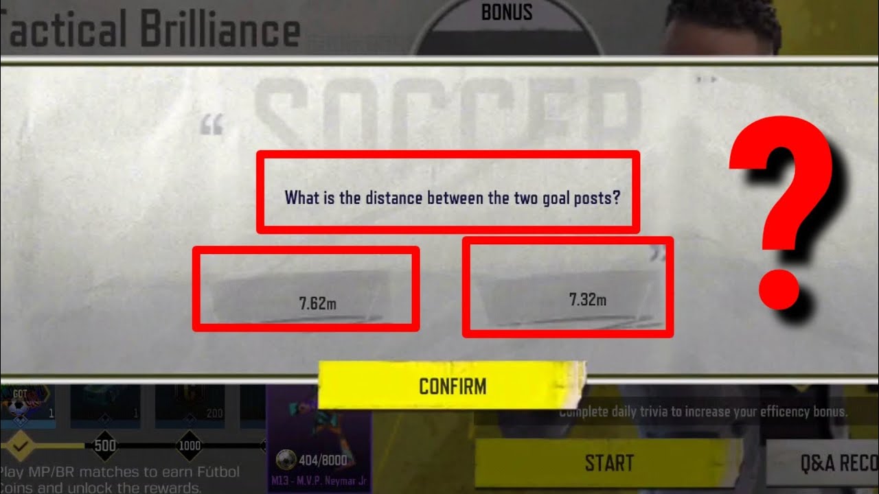 What is the distance between the two goal posts? | Cod Mobile - YouTube