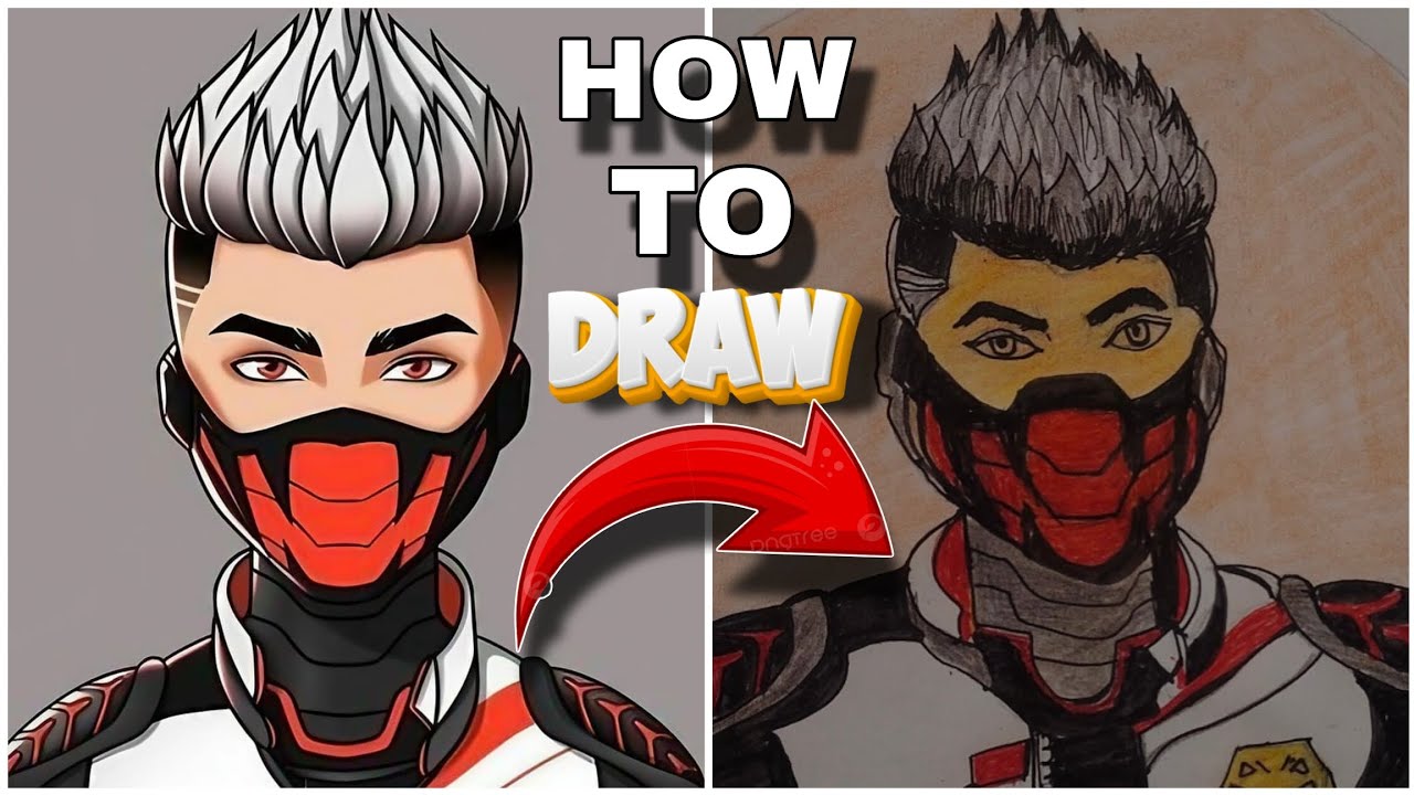 Free fire drawaing | how to draw Free fire drawing | Free fire Cobra ...