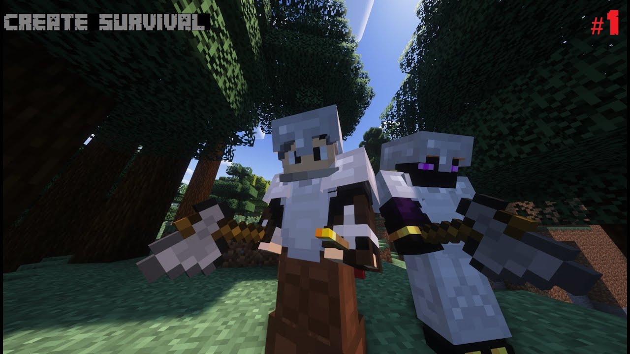 Finding Our Home! | Modded Create Survival | Ep 1 - YouTube