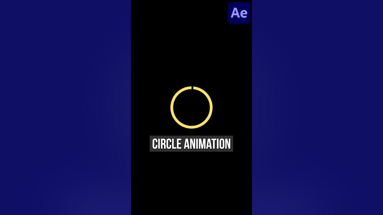 Quick Circle Animation in After Effects | 1-Minute Tutorial - YouTube