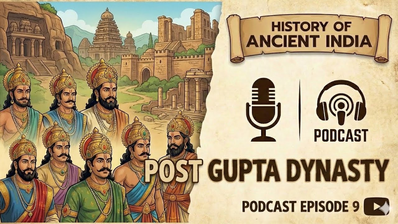 History of Ancient India: Samvaad 09 || Post Gupta Dynasty - YouTube