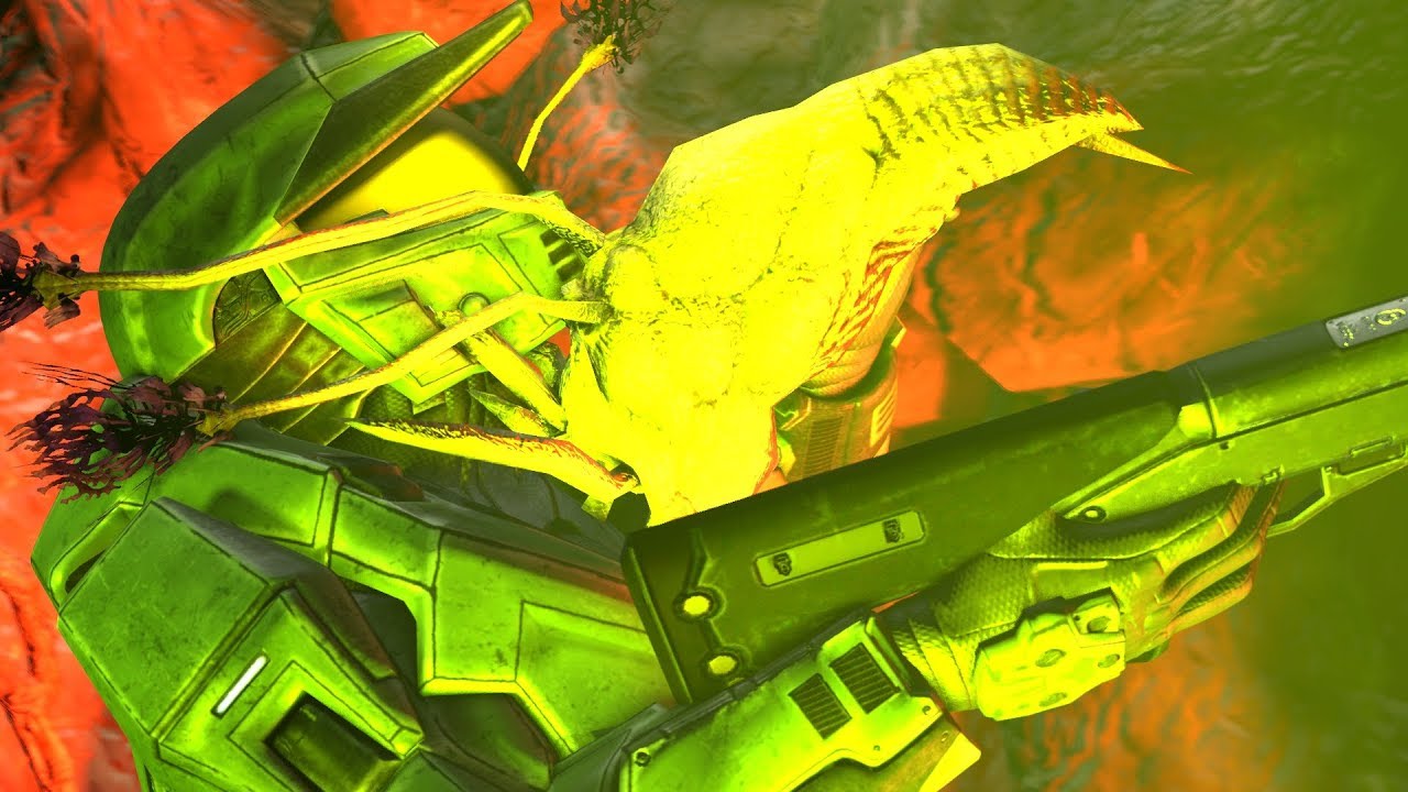 How Master Chief was ALMOST infected by the Flood - YouTube