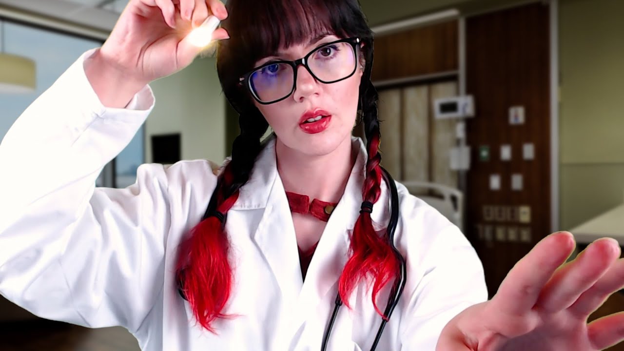 [ASMR] Doctor Gives you a Nice Relaxing Cranial Nerve Examination - YouTube