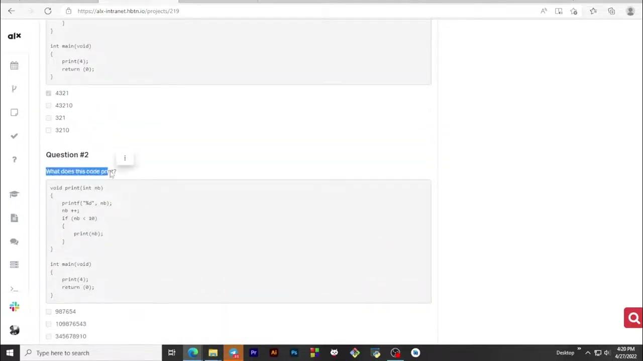Quiz 0x08 C Recursion C Recursion Youtube