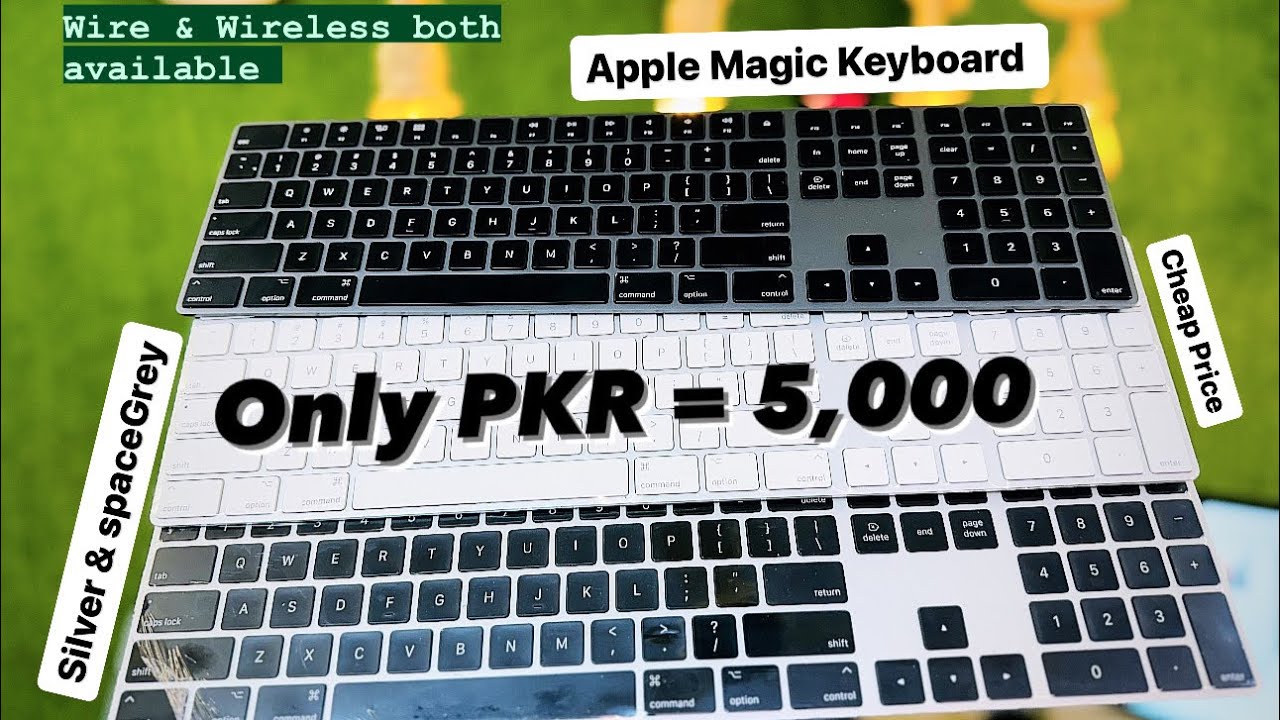 Apple magic keyboard, Wire and Wireless - YouTube
