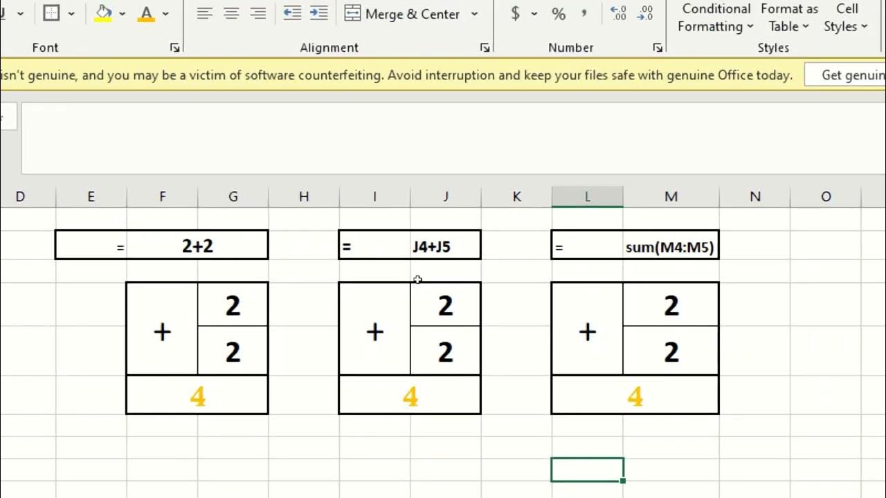 Lesson 2 Basic Formulas in Excel Part 2 - YouTube