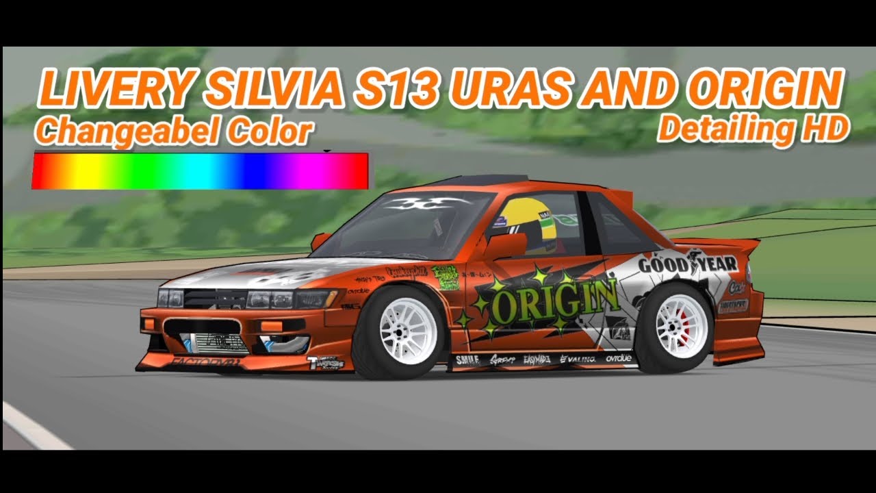 Livery Silvia S13 Uras And Origin Good Year Changeabel Color Detailing ...
