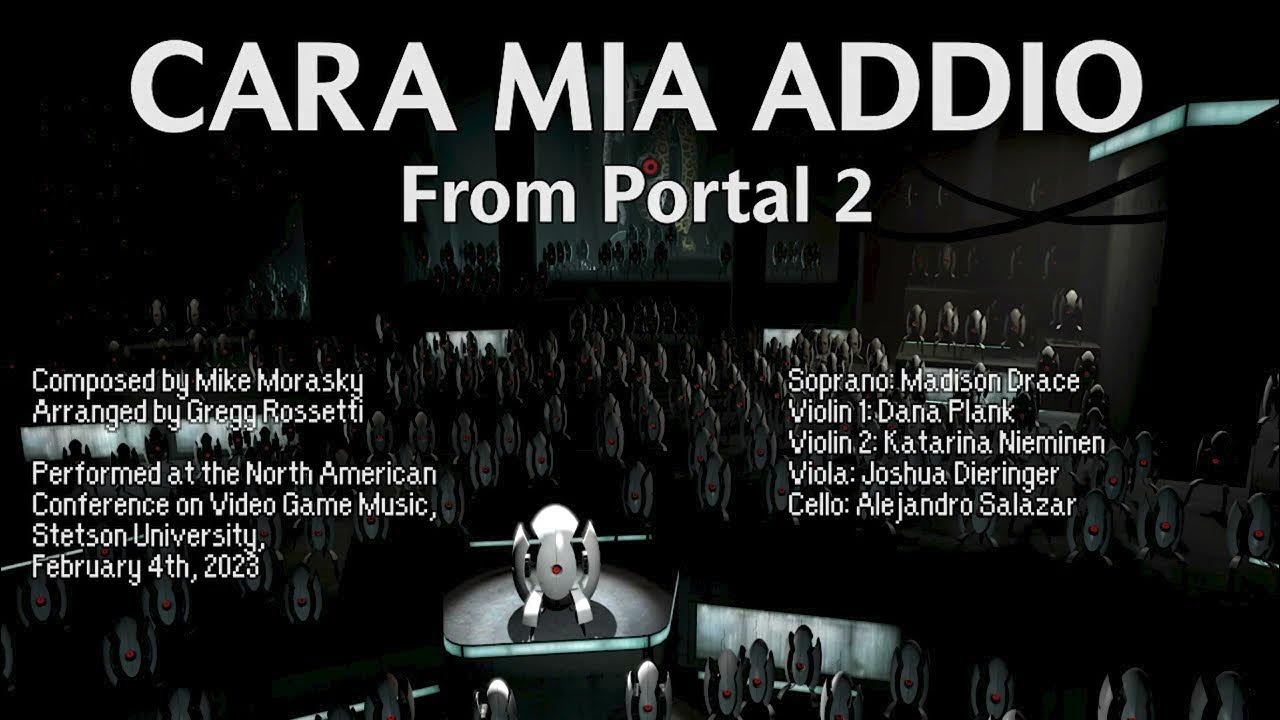 Cara Mia Addio from Portal 2 - String Quartet Arrangement - YouTube