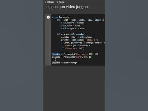 ¿Cómo crear personajes de videojuegos 🎮 con Python? ¡Programación Orientada a Objetos en Acción ...