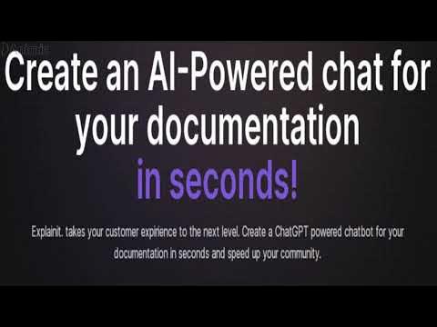 Create an AI-Powered chat for your documentation in seconds by explainit - YouTube