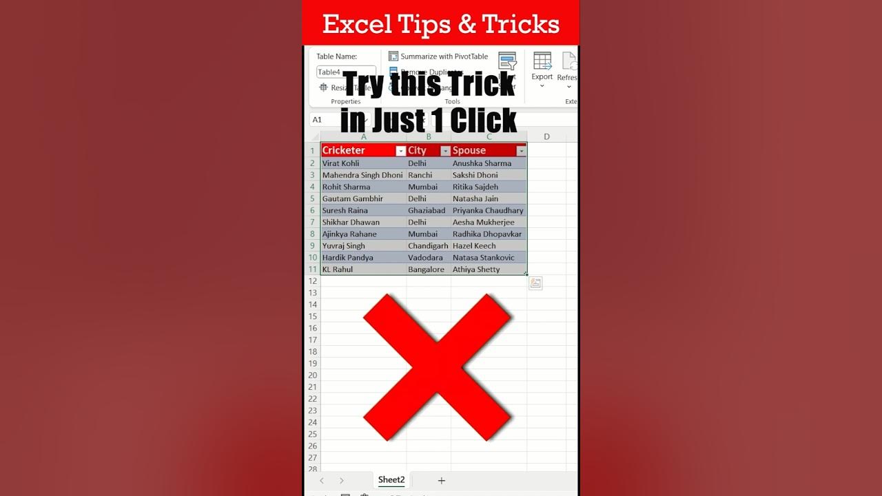 Insert Table On Excel In Just 1 Click Excel Shortcuts🔥 Excel Exceltricks Excelshortcuts Youtube