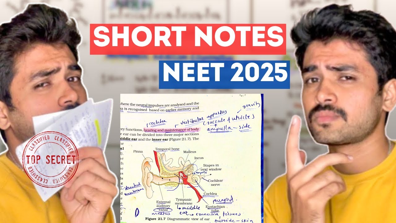 Make Short Notes like a Pro🔥| NEET 2025 Revision Strategy | Toppers ...